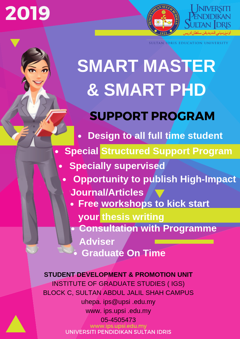 SMART Master & SMART PhD – UPSI | Institut Pengajian Siswazah